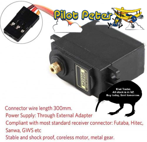 Servo. Full metal gear standard size MG995 by Tower Pro. - Pilot Petes