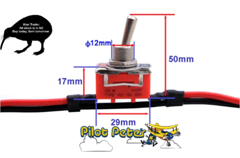 High Current, High Load Switch with XT60 connectors fitted. - Pilot Petes